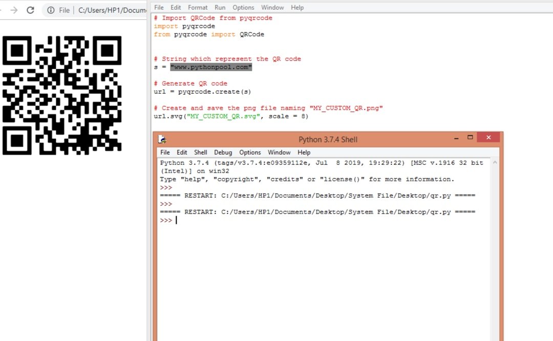 Generate QR code using Python With These Simple Steps - Python Pool Generate QR code using Python With These Simple Steps - Python Pool