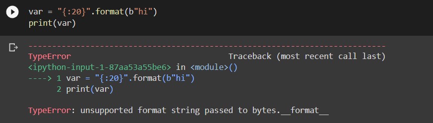 Solved Typeerror Non Empty Format String Passed To Objectformat