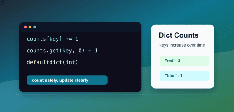 Increment a Dictionary Value in Python: Safe Patterns