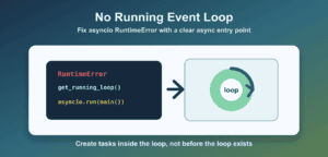 Fix RuntimeError: No Running Event Loop in Python